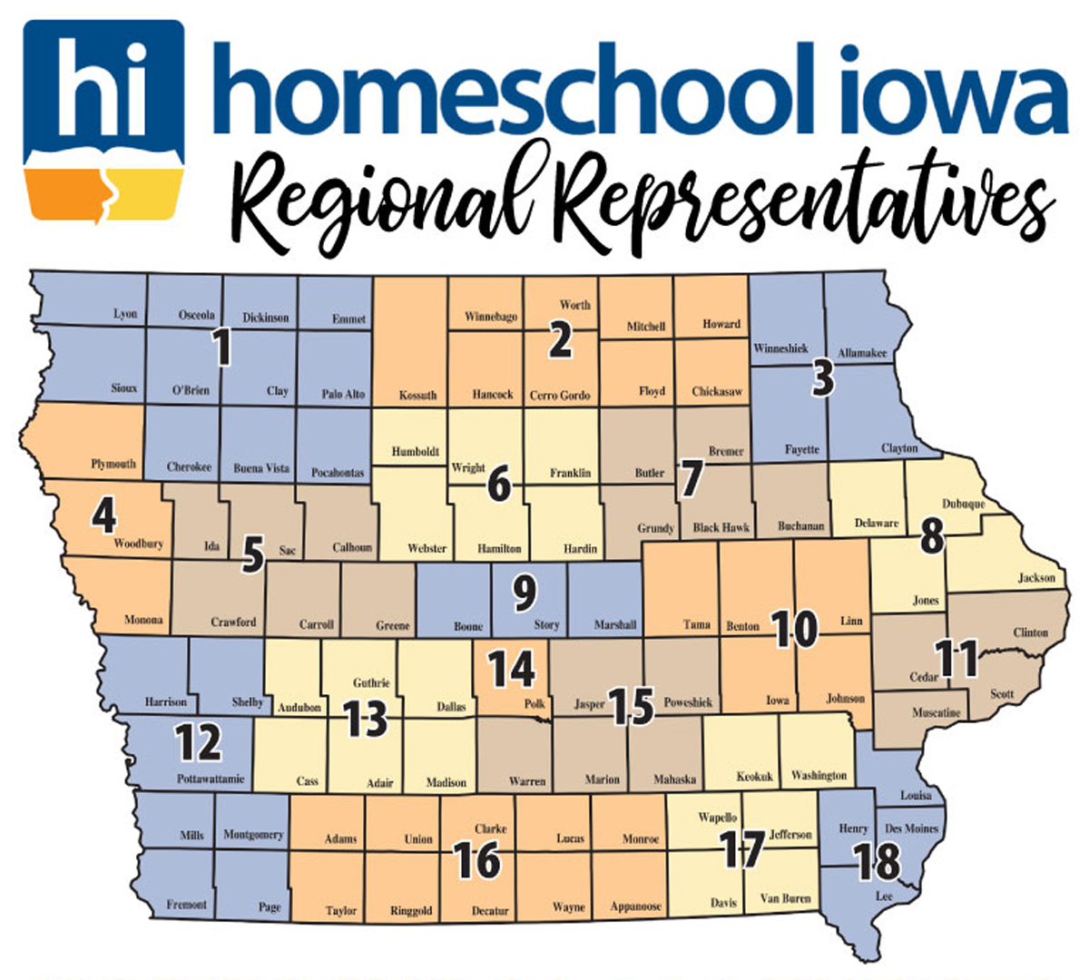 Regional Representatives - Homeschool Iowa (NICHE)